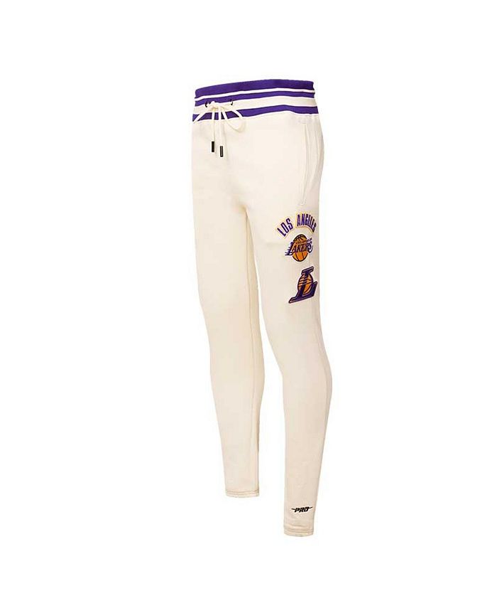 Pro Standard Men's Cream Los Angeles Lakers Retro Classic Fleece ...