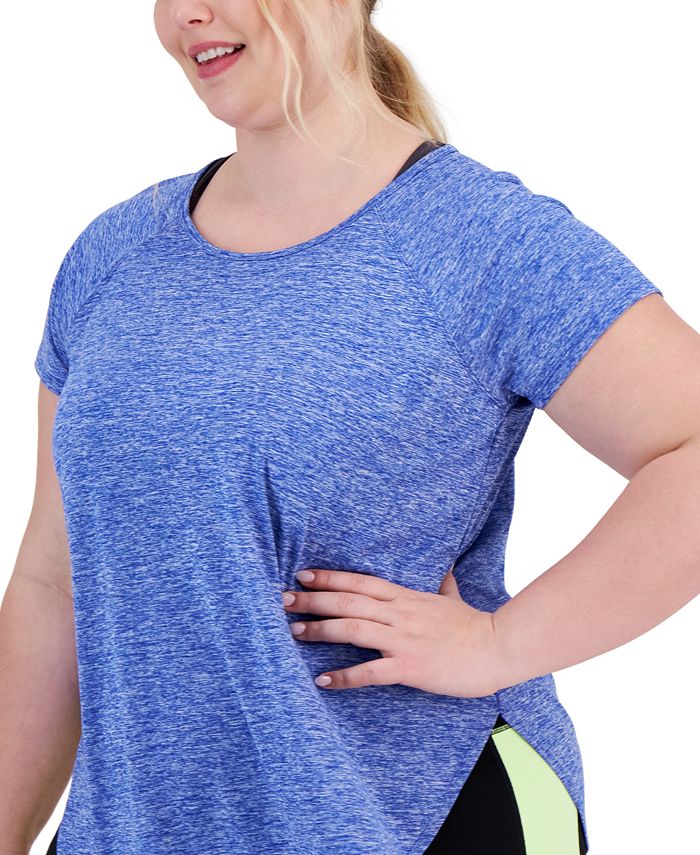ID Ideology Plus Size Rapidry Raglan-Sleeve T-Shirt, Created for Macy's ...