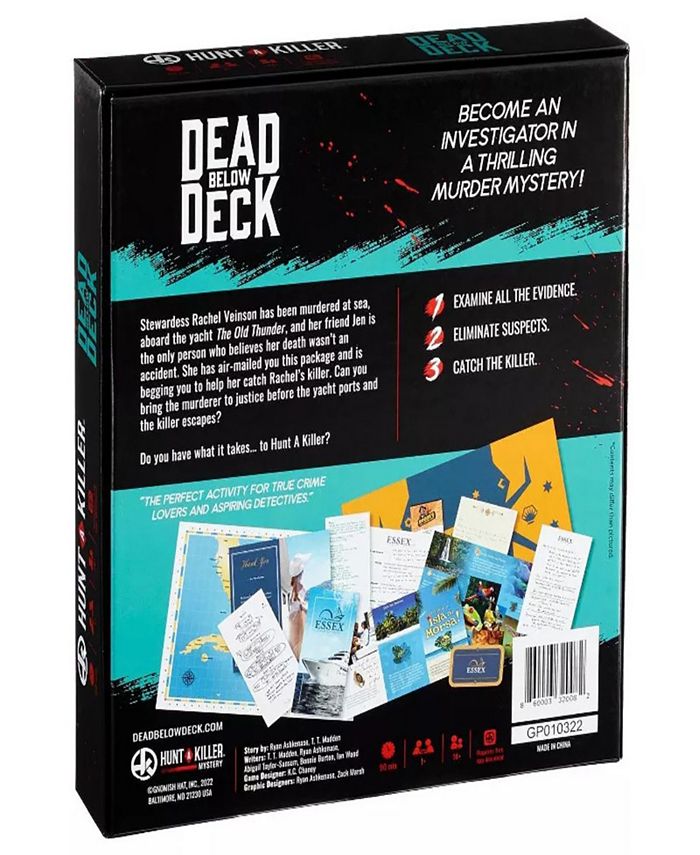 Hunt A Killer Dead Below Deck Mystery Game - Macy's