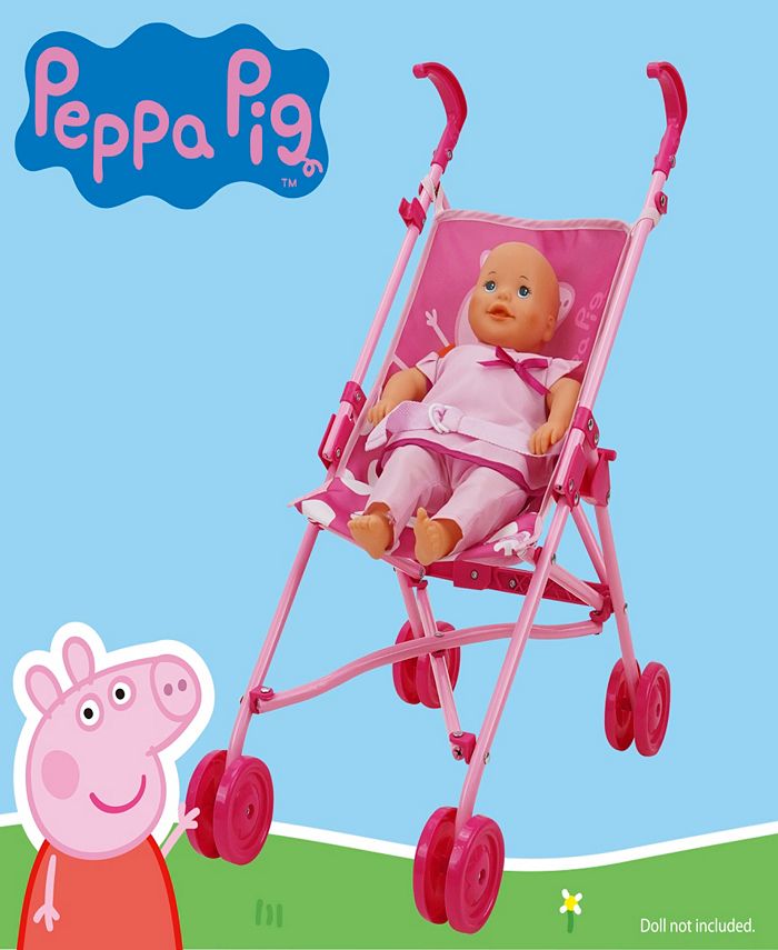 Peppa Pig Pink White Dots Doll Umbrella Stroller - Macy's