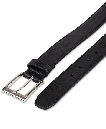 Alfani Men's Saffiano Textured Belt, Created for Macy's - Macy's