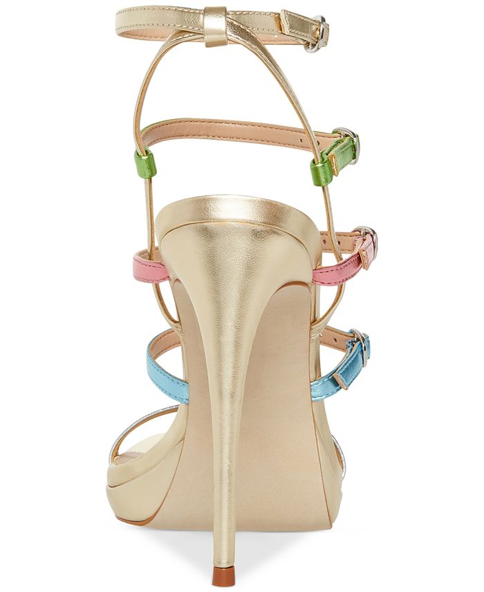 Steve Madden Women's Jubilant Strappy Buckled Platform Stiletto Sandals ...