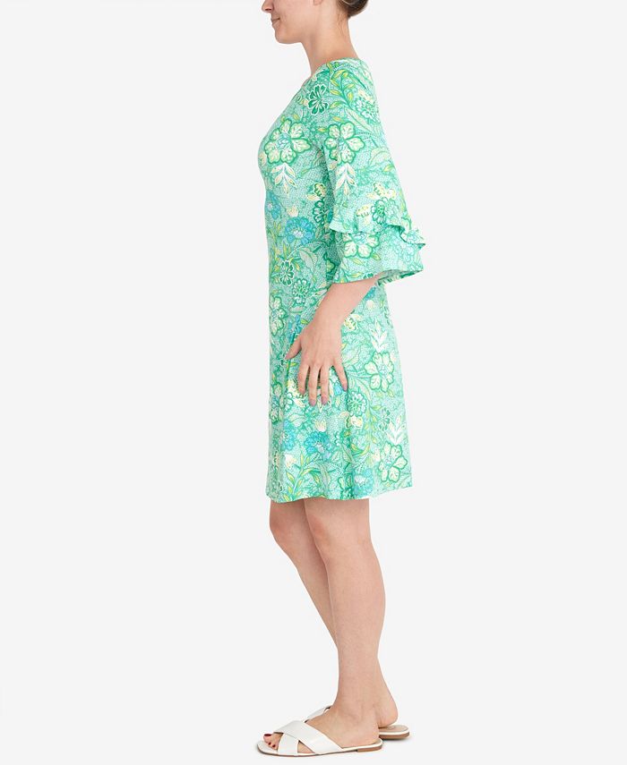 Ruby Rd. Petite Puff Floral Print Dress - Macy's