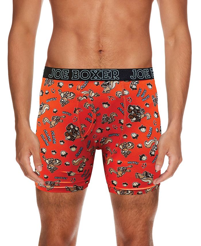 Joe Boxer Men's Squirrel Nuts Boxer Briefs, Pack of 4 - Macy's