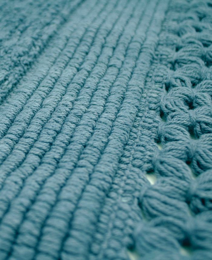 French Connection Safira Fringe 20" x 34" Cotton Bath Rug - Macy's