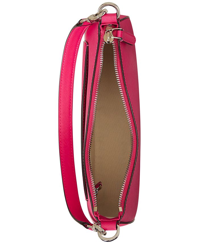 Lauren Ralph Lauren Crosshatch Leather Medium Danni Shoulder Bag - Macy's