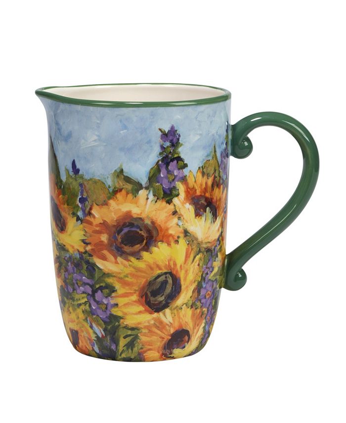 Certified International Sunflower Bouquet Pitcher - Macy's