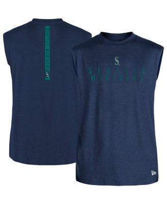 Men's New Era Navy Seattle Mariners Team Muscle Tank Top - Macy's