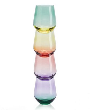 Mikasa Chroma 13 Ounce Stemless Wine Glass 4-Piece Set - Macy's