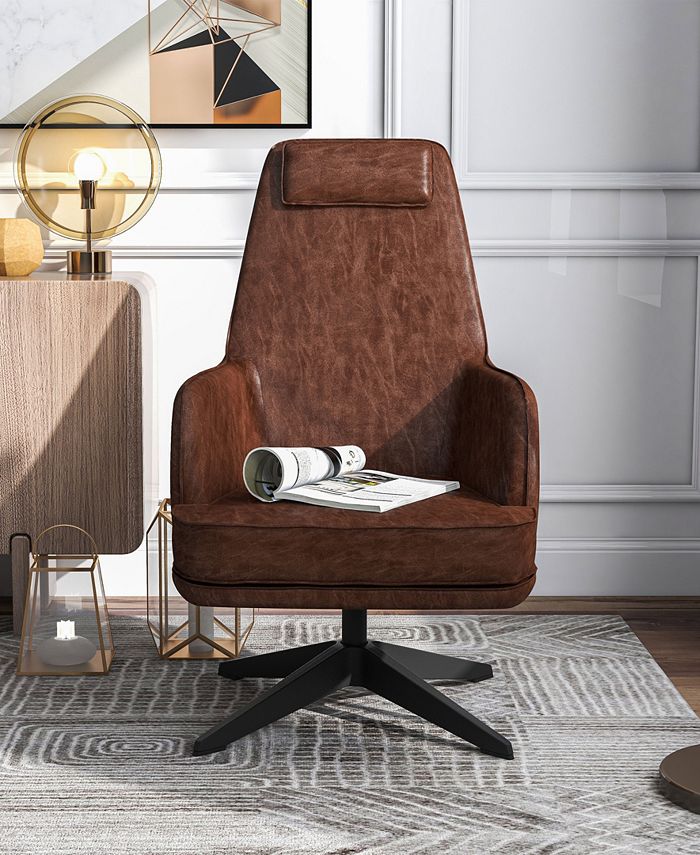 Furniture of America Jamison 41" Swivel Accent Chair - Macy's