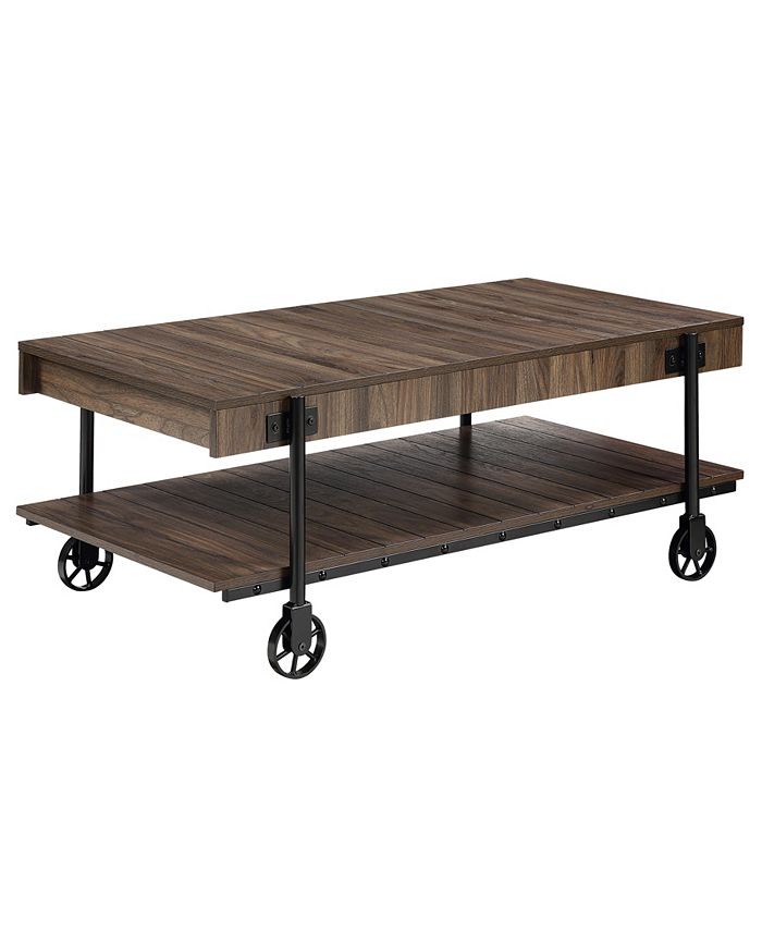 Furniture of America Luther 3 Piece Steel Industrial Coffee End Table ...