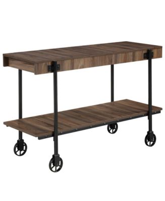 Furniture of America Luther 30" Steel Rectangle Sofa Table - Macy's