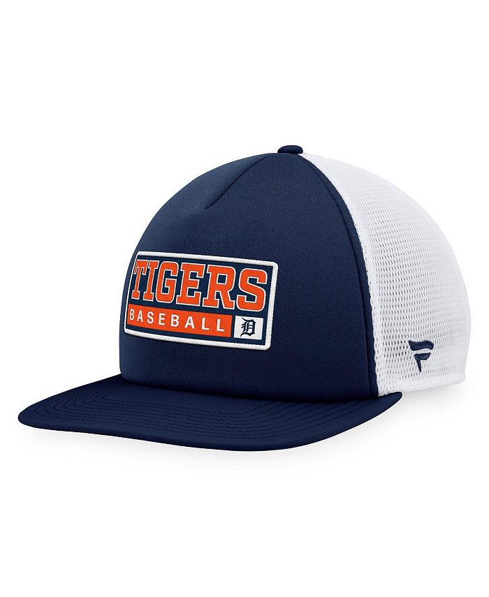 Majestic Men's Navy, White Detroit Tigers Foam Trucker Snapback Hat ...