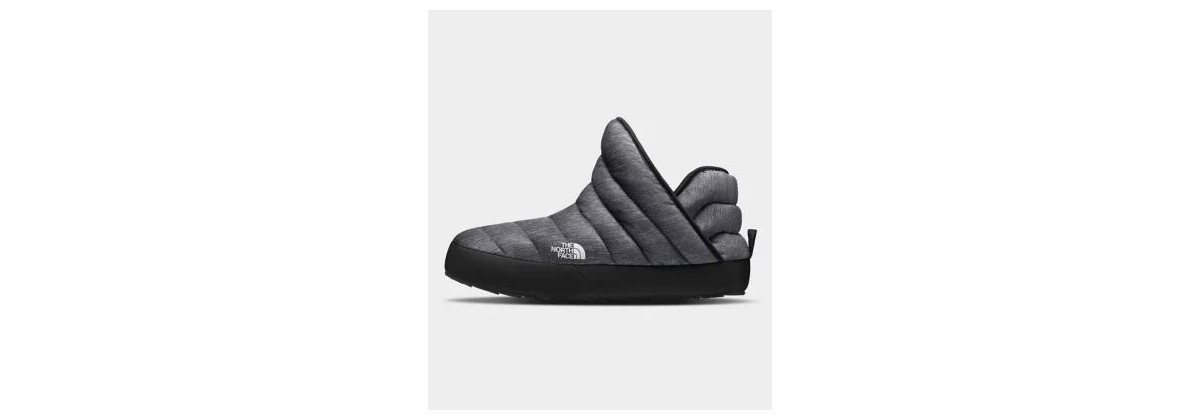 The North Face Mens ThermoBall Traction Slip-On Booties - Phantom Gray Heather Print  TNF Black