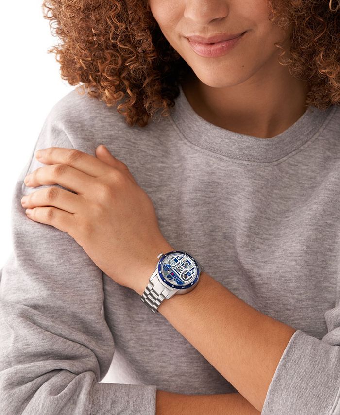Fossil Unisex Limited Edition Star Wars R2-D2 Automatic Silver-Tone ...