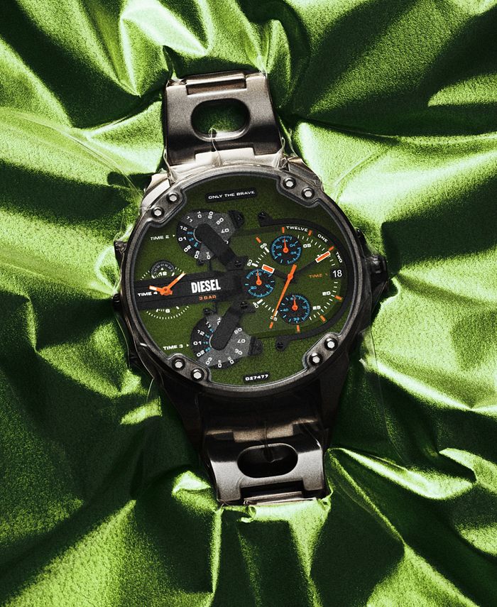 Diesel Men's Mr. Daddy Chronograph Gunmetal Stainless Steel Watch 57mm ...