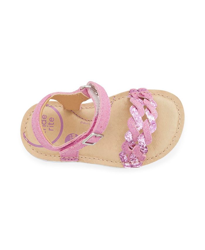 Stride Rite Toddler Girls SRTech Monique Leather Sandals - Macy's