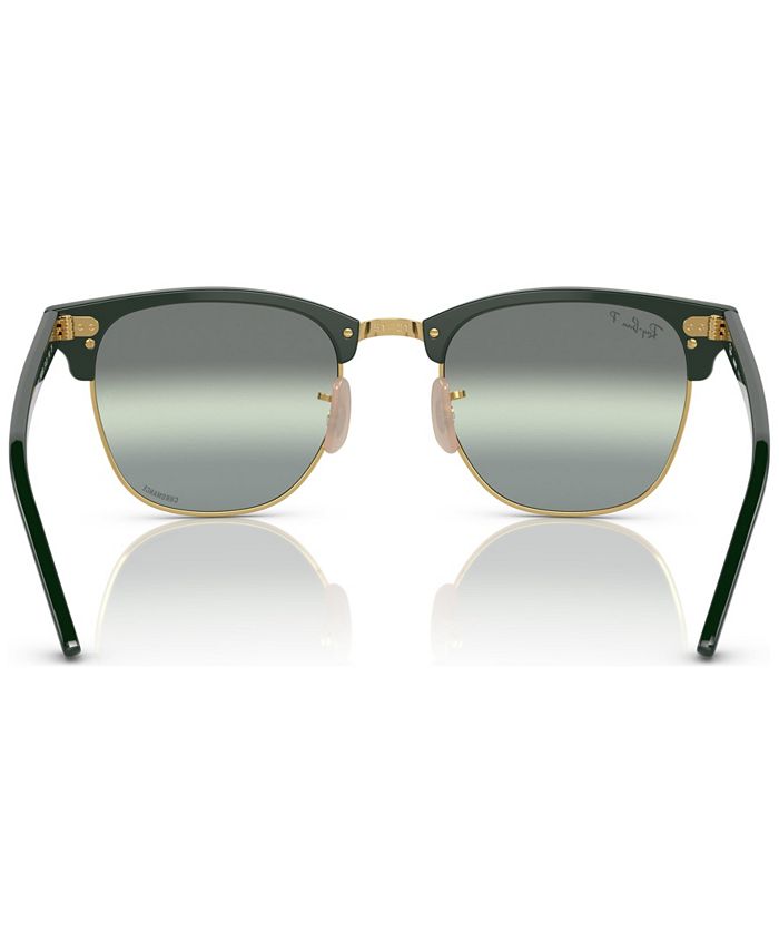 Ray-Ban Unisex Polarized Sunglasses, Clubmaster Chromance - Macy's