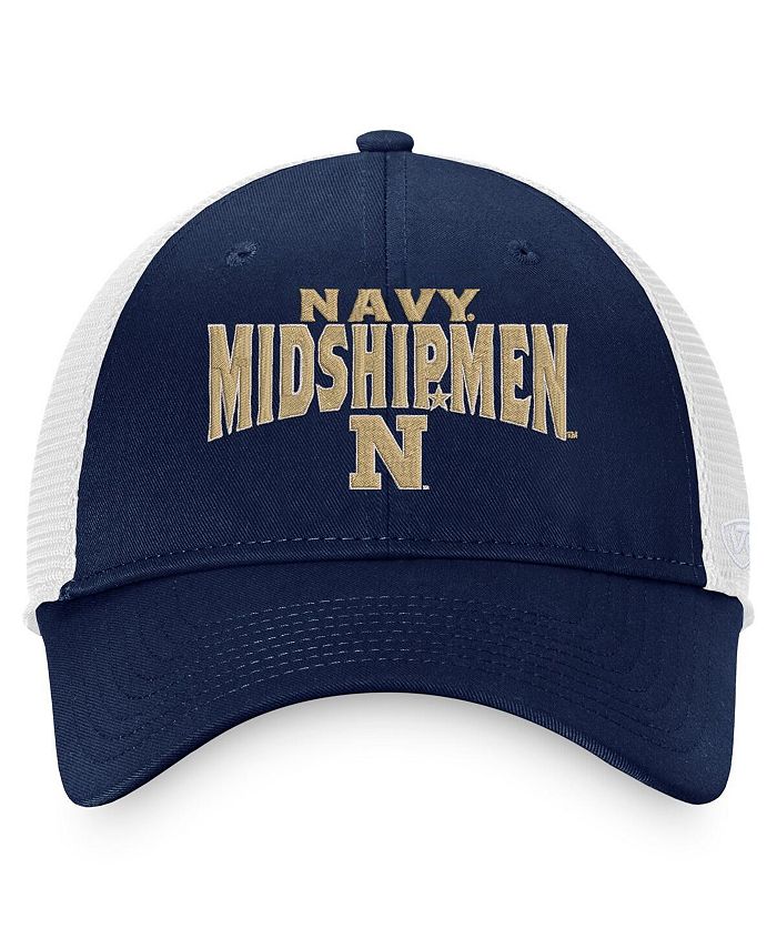 Top of the World Men's Navy, White Navy Midshipmen Breakout Trucker ...