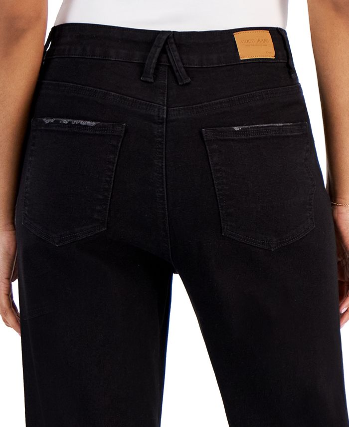 Gogo Jeans Juniors' High-Waist Straight-Leg Dream Jeans - Macy's