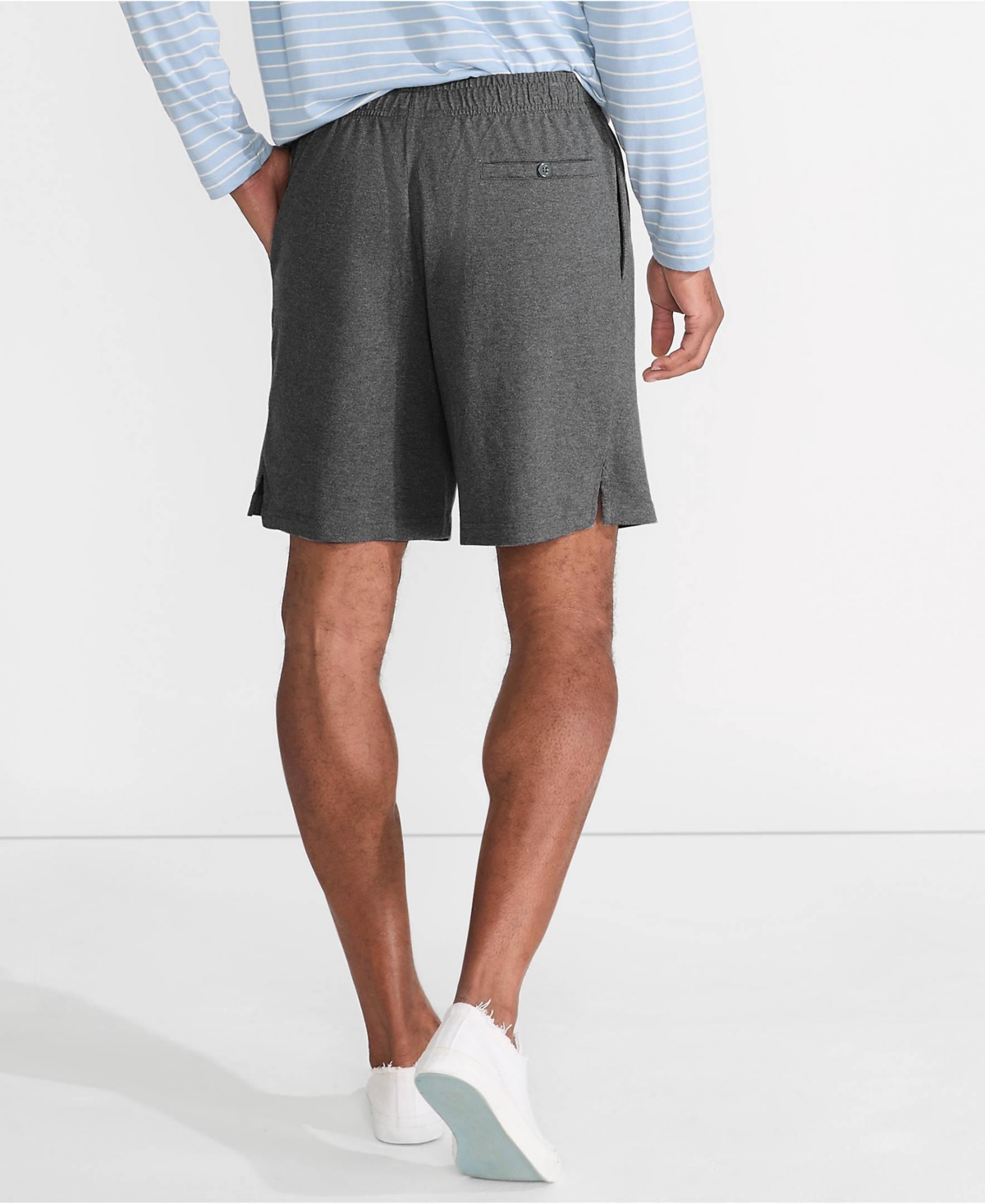 Click here for Lands End Mens Jersey Knit Short - Charcoal heathe... prices