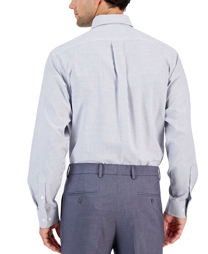 Club Room Mens Regular Fit University Stripe Dress Shirt Created For