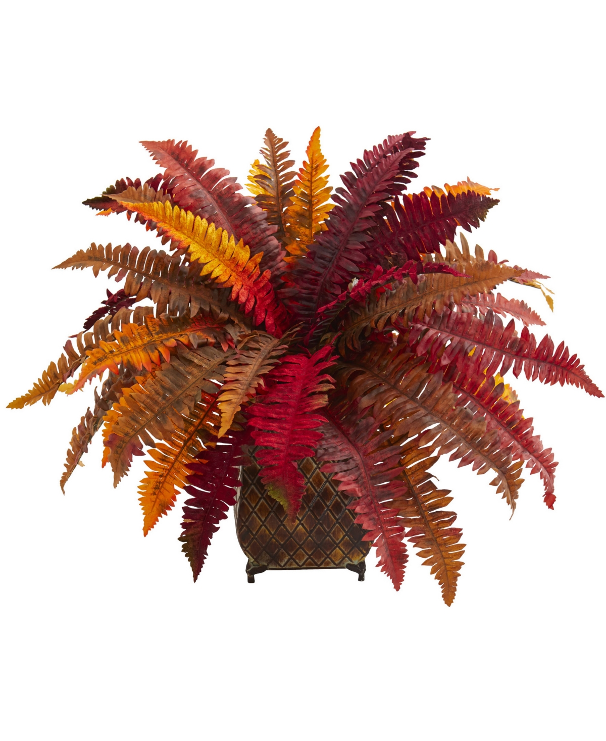 Click here for Nearly Natural Autumn Boston Fern Artificial Plant... prices