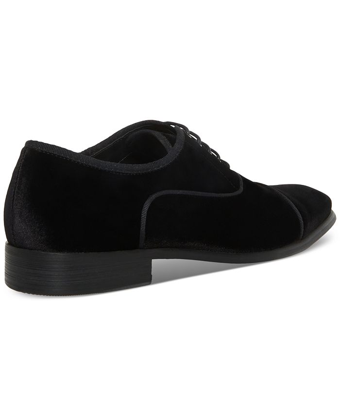 Steve Madden Men's Bennett Velvet Cap-Toe Oxford Dress Shoe - Macy's