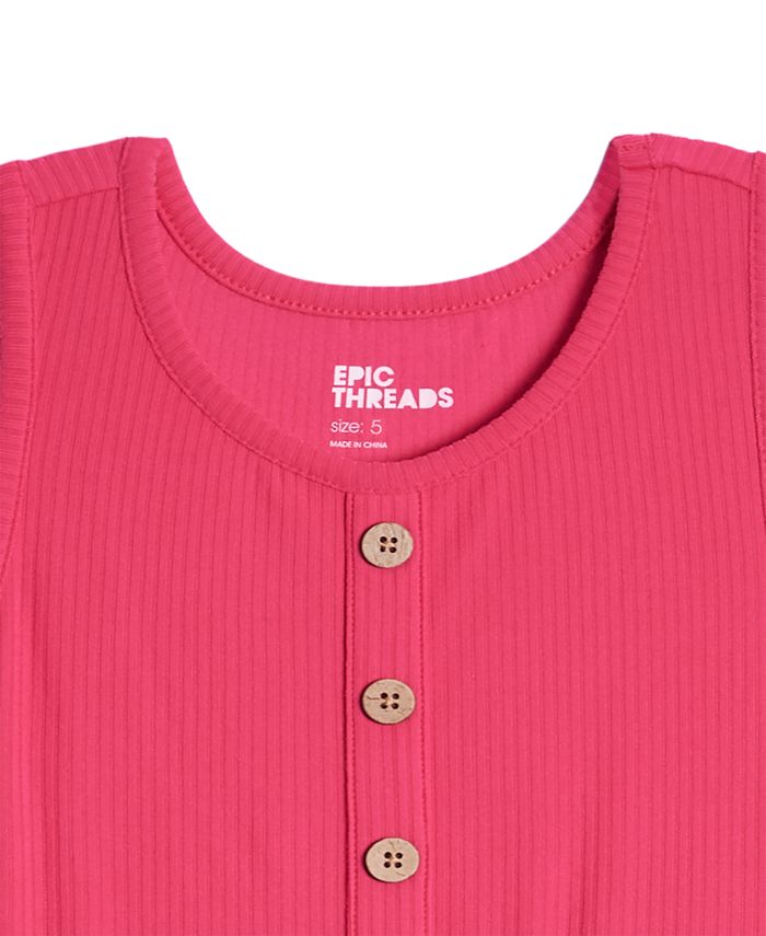 Epic Threads Toddler Girls Solid Tier Dress, Created for Macy's - Macy's