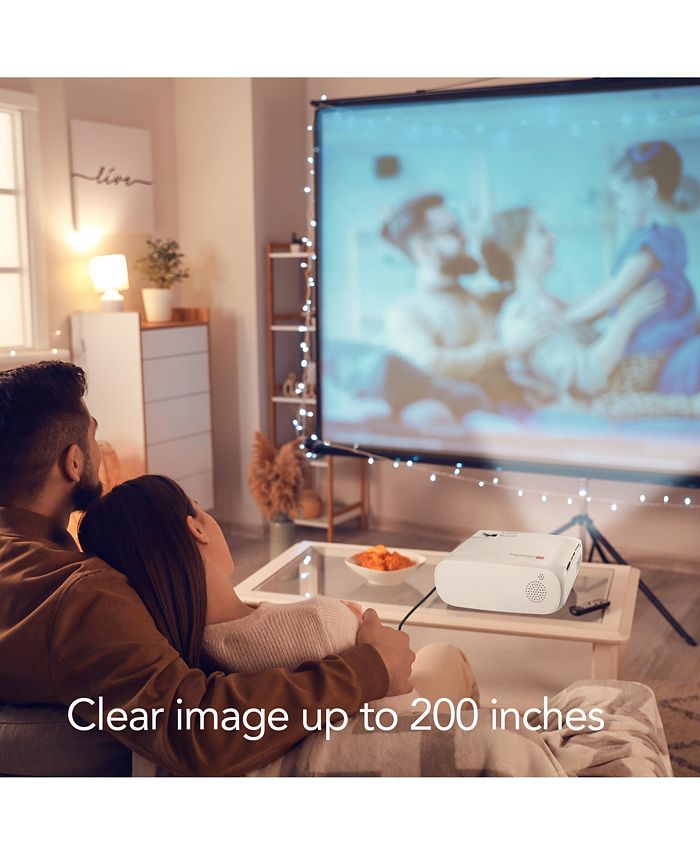 Dartwood 1080P FHD Premium Projector - Portable Home Theater Projector ...