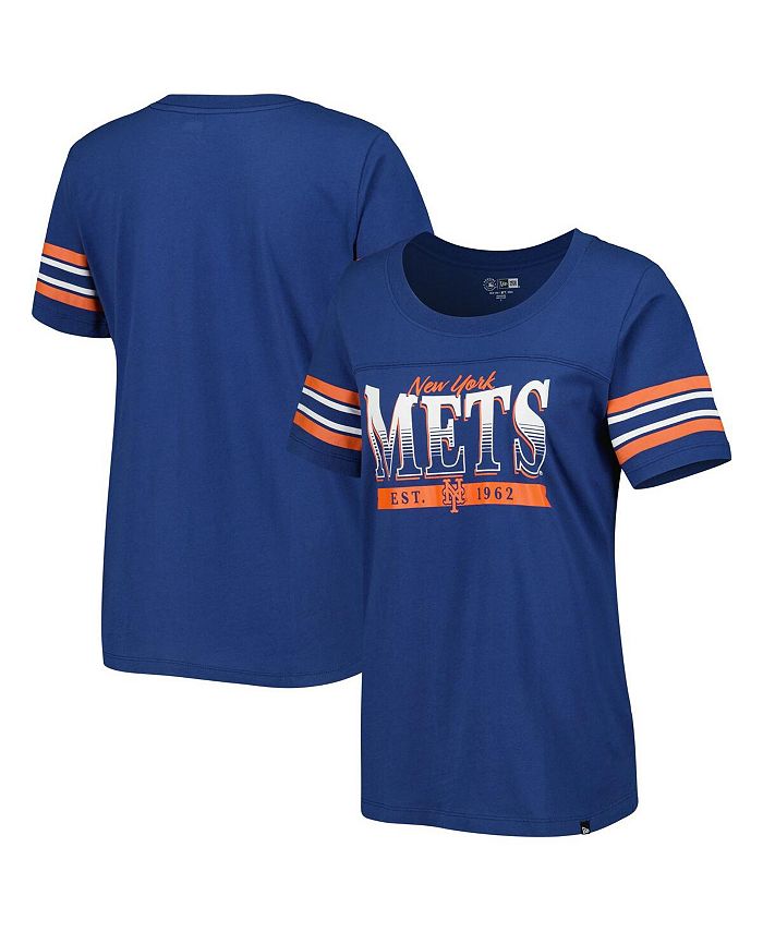 New Era Women's Blue New York Mets Team Stripe T-shirt - Macy's