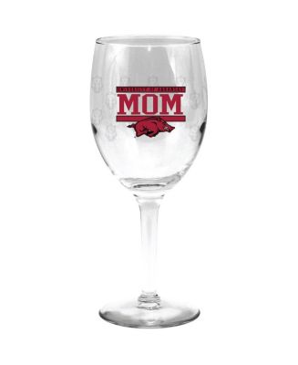 Indigo Falls Arkansas Razorbacks 11 Oz Mom Stemmed Wine Glass - Macy's