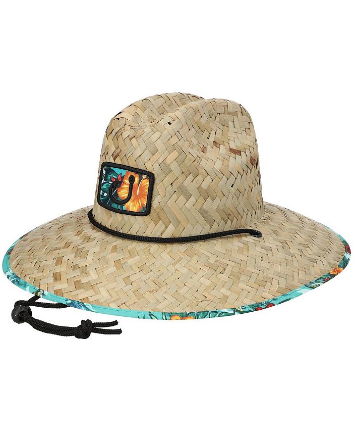 Avid Men's Natural Hibiscus H Sundaze Straw Hat - Macy's