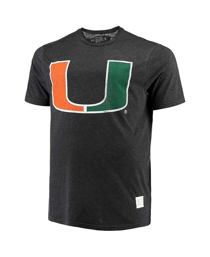 Original Retro Brand Men's Black Miami Hurricanes Big and Tall Mock ...