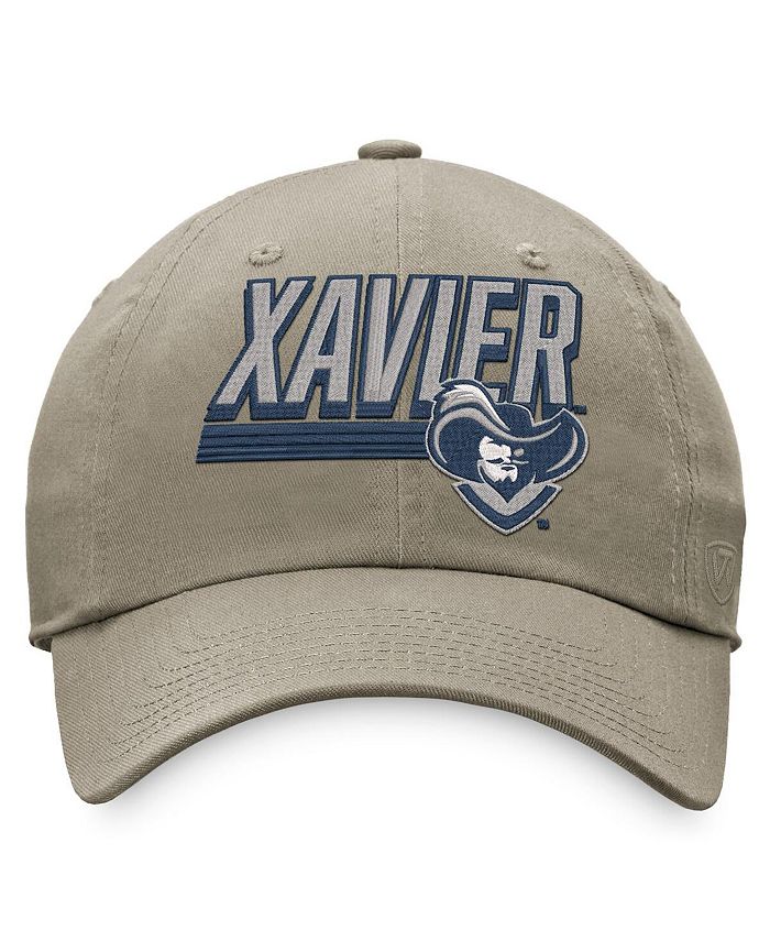 Top of the World Men's Khaki Xavier Musketeers Slice Adjustable Hat ...