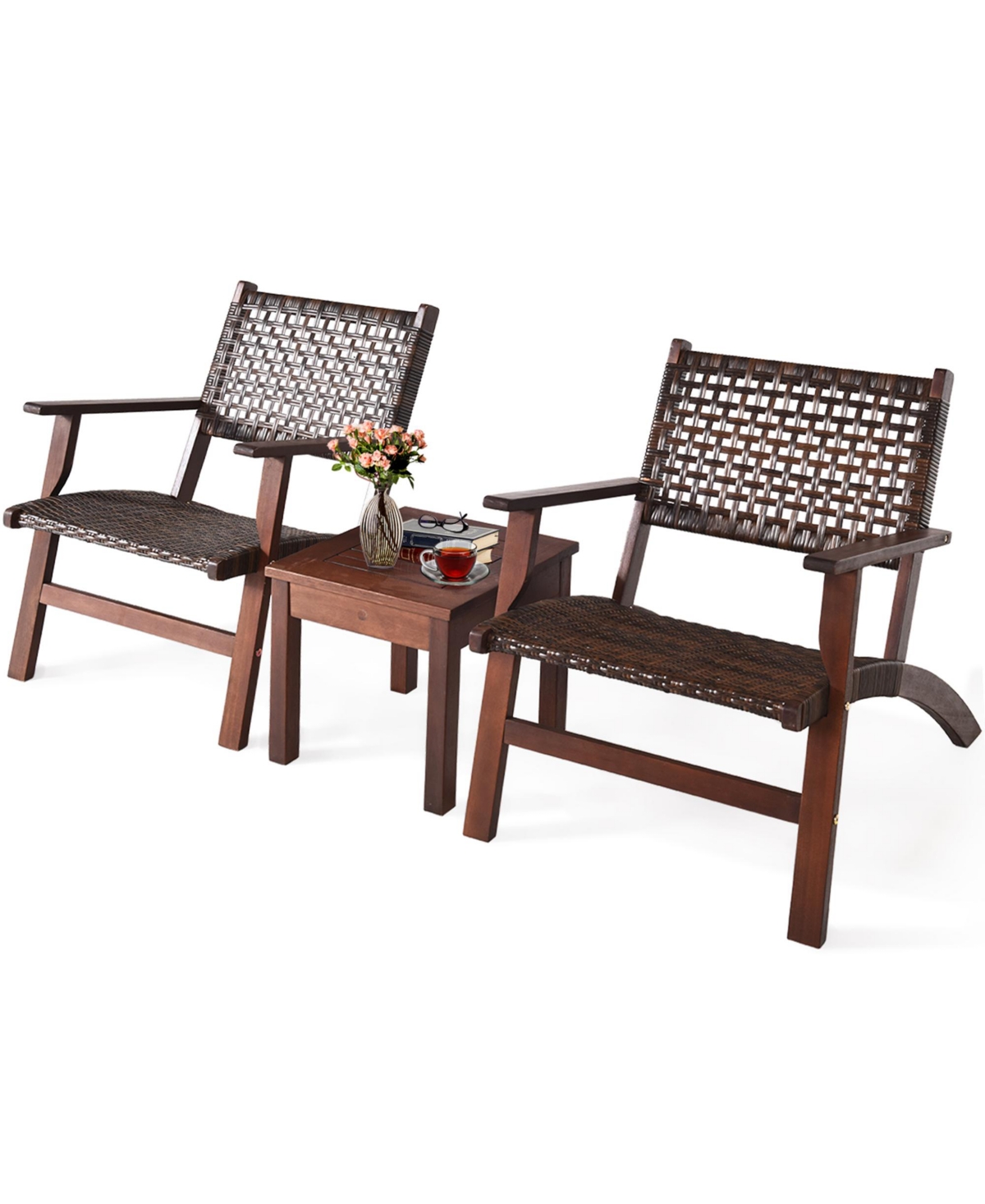 Click here for Costway 3PCS Patio Rattan Furniture Set Coffee Tab... prices