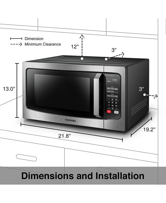 Toshiba 1.6 Cubic Feet Microwave with Inverter Technology - Macy's