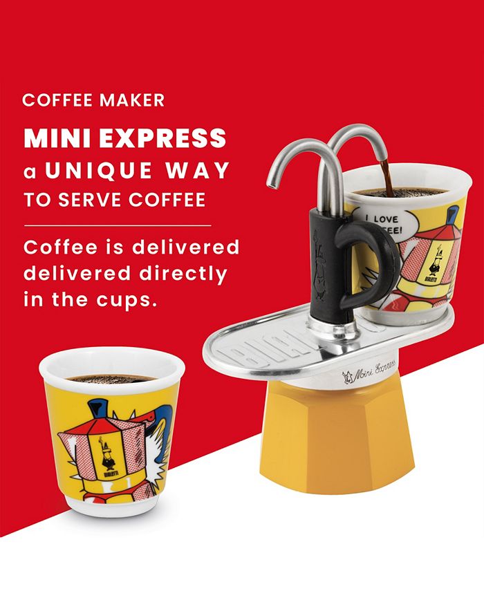 Bialetti Set Mini Express "R" Lichtenstein Plus 2 Bicc. 2.8 OZ ...