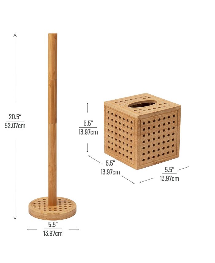 Mind Reader Lattice Collection, Tissue Box Cover and Toilet Paper ...