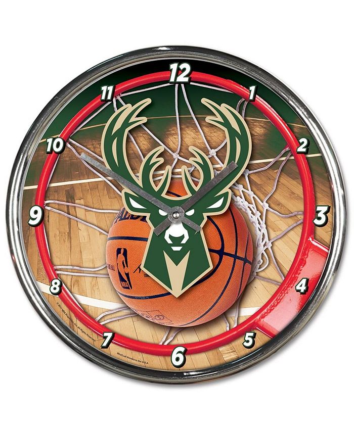 Wincraft Milwaukee Bucks Chrome Wall Clock - Macy's