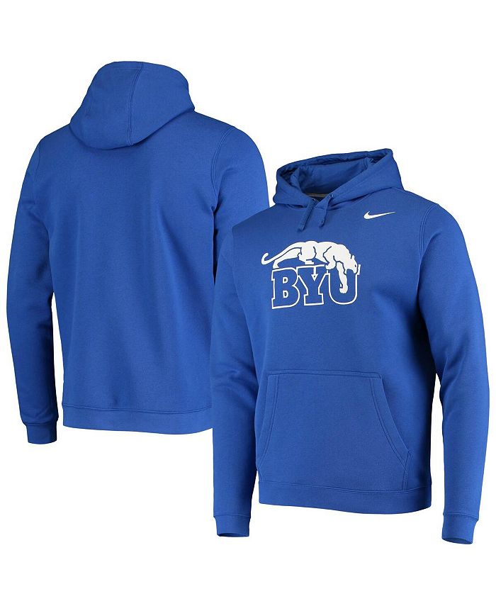 Nike Men's Royal BYU Cougars Vintage-Like School Logo Pullover Hoodie ...