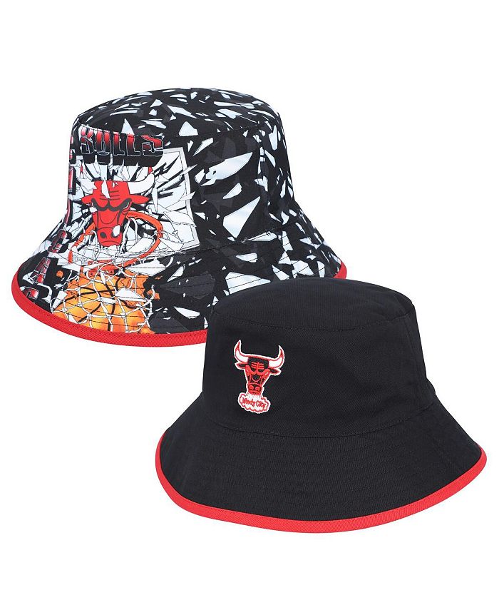 Mitchell & Ness Men's Black Chicago Bulls Hardwood Classics Shattered ...