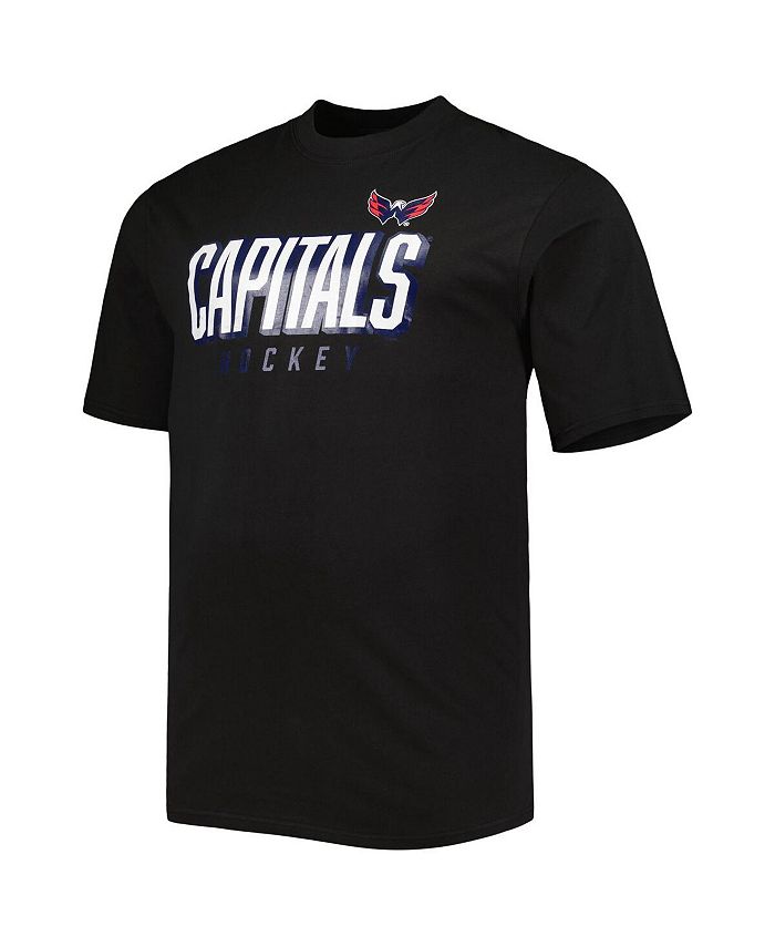 Profile Men's Black, Heather Gray Washington Capitals Big and Tall Two ...
