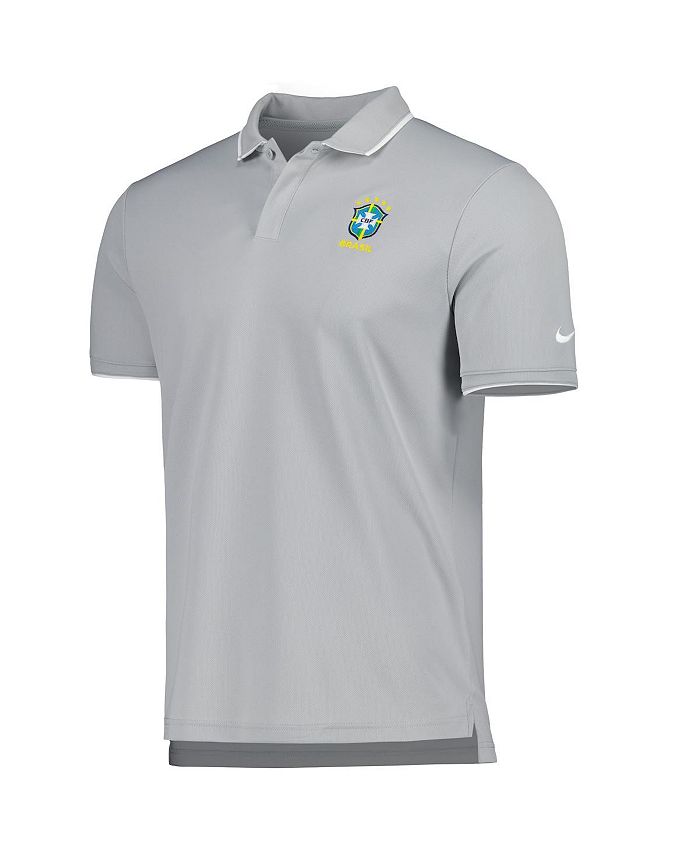 Nike Men's Gray Brazil National Team Collegiate Polo Shirt - Macy's