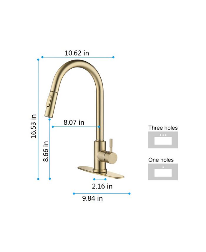 Simplie Fun Touch Kitchen Faucet with Pull Down Sprayer - Macy's