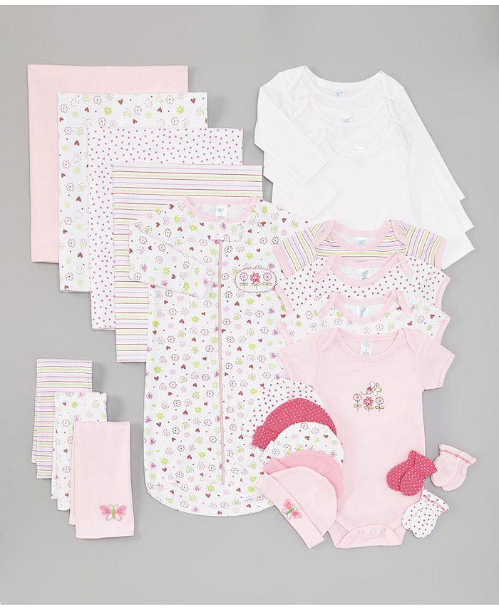 Spasilk 23 Piece Layette Basics Set for Newborns and Infants, 100% ...