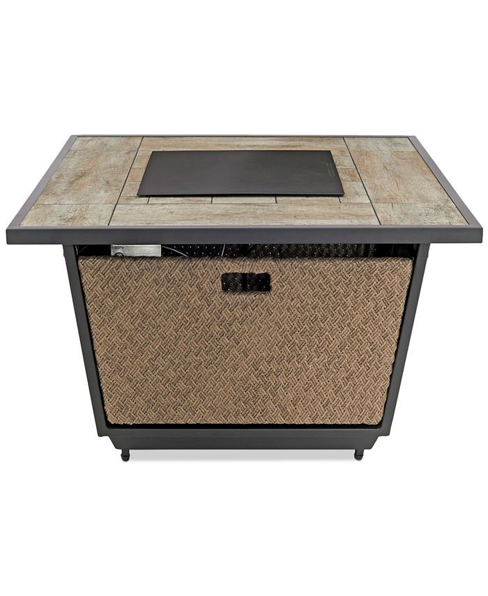 Agio Astaire Outdoor 5-Pc. Chat Set (1 Fire Pit & 4 Rocker Chairs ...