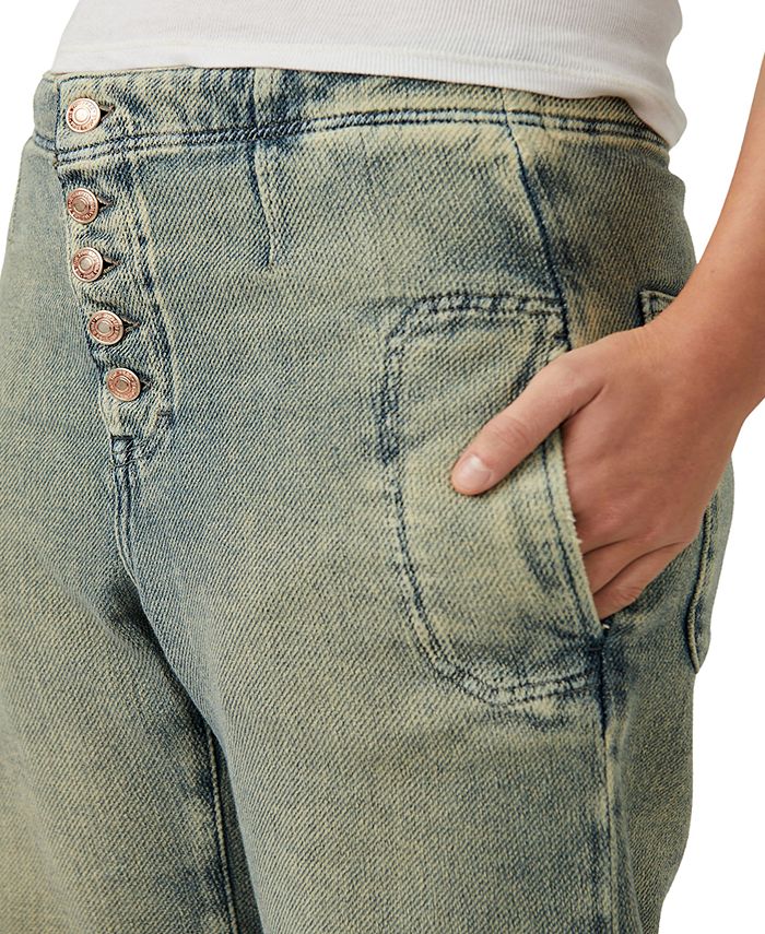 Free People Women's Osaka Button-Front Jeans - Macy's