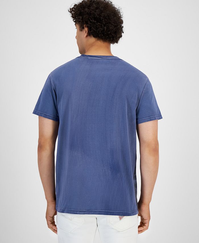 GUESS Men's Skyline Wash Short-Sleeve Crewneck T-Shirt - Macy's