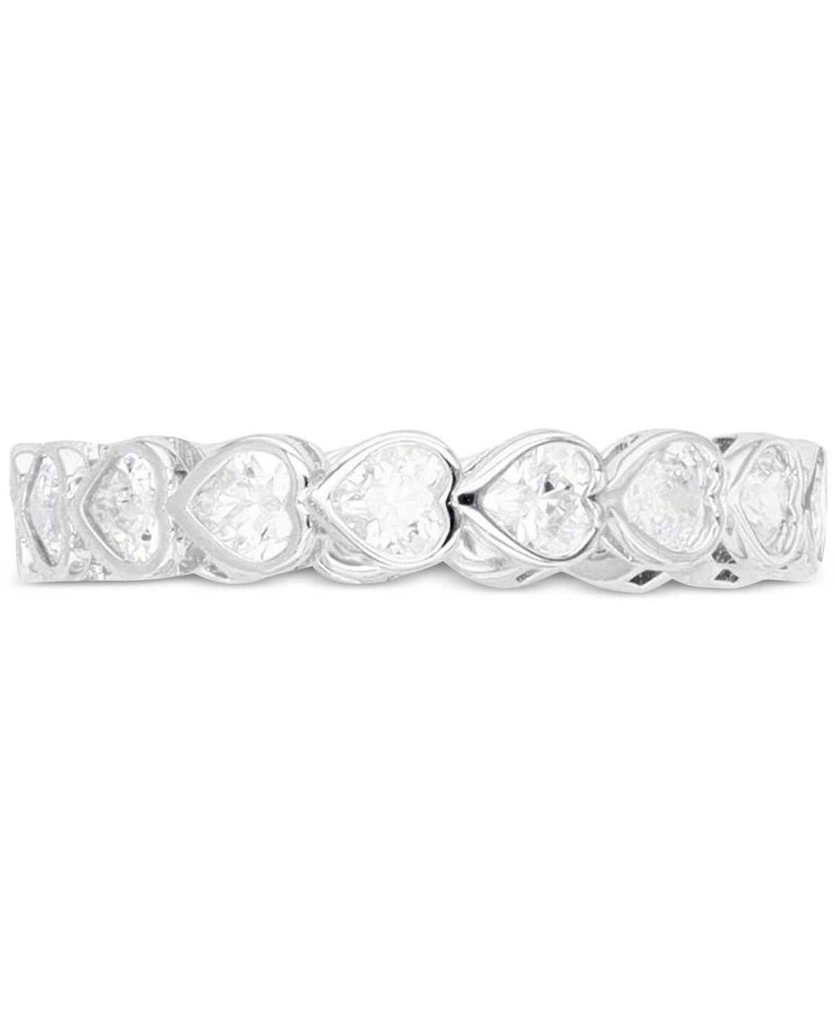 Click here for Cubic Zirconia Heart Band (Also in Lab-Created Mor... prices
